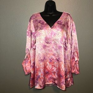 Ruby Rd. Tops | 1xl Ruby Rd Blue Black Lime Green Top Nwot | Poshmark